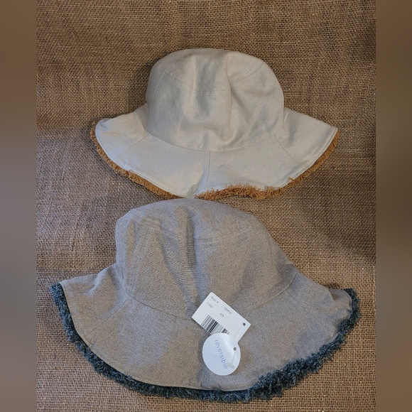 Nine West | Accessories | 2 Womens Nine West Bucket Hat Reversible W ...